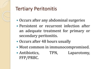 Peritonitis | PPTX