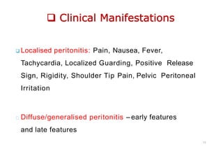 Peritonitis Seminar pptx | PPTX