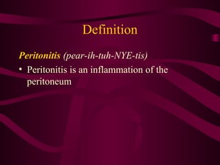 nursing care for a patiet with a Peritonitis.ppt