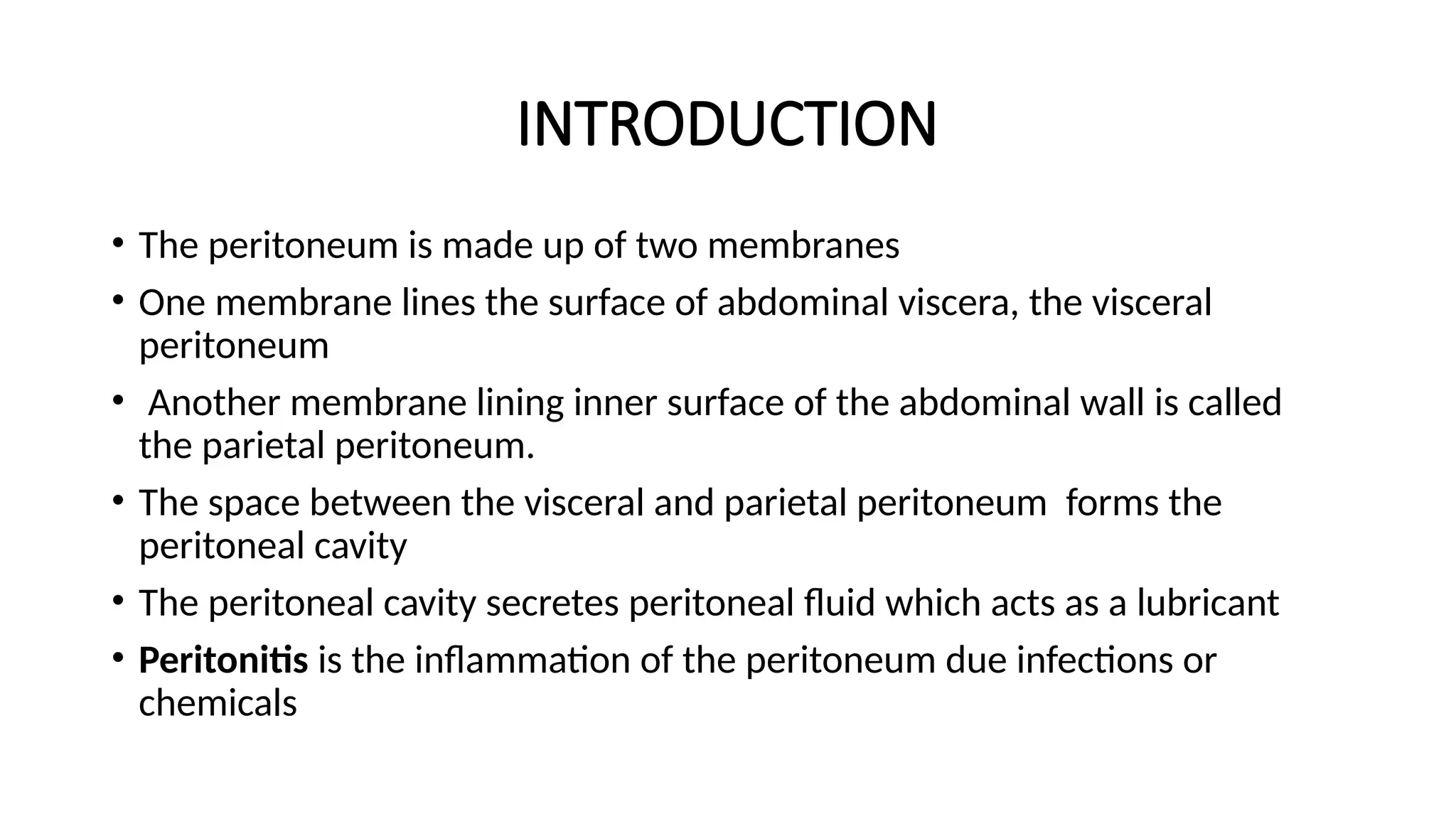THE GENERALITIES ON PERITONITIS AND PRINCIPLES OF MANAGEMENT.pptx