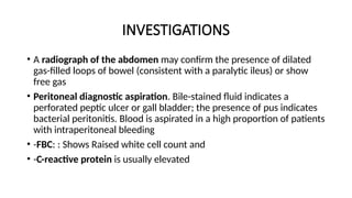 THE GENERALITIES ON PERITONITIS AND PRINCIPLES OF MANAGEMENT.pptx