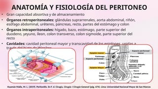 Peritonitis: Inflamación de la cavidad peritoneal | PPTX