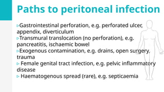 Peritonitis-dinakaran soundara paulraj,group 18.ppt | Free Download