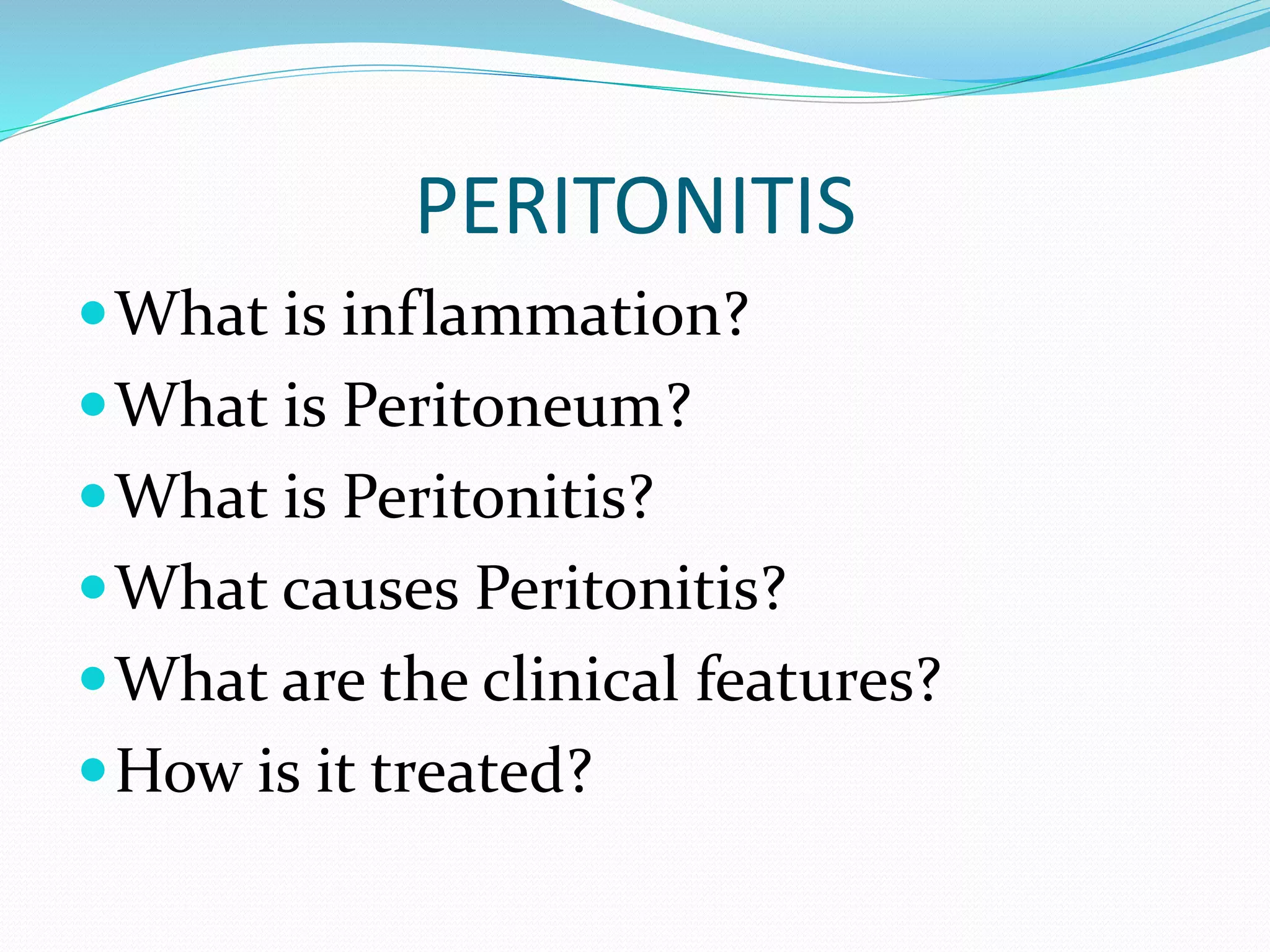 Peritonitis emerson | PPTX