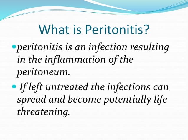 Peritonitis emerson | PPT