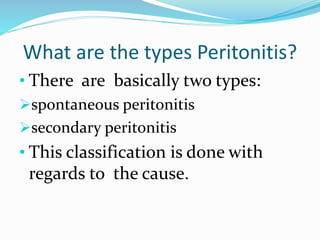 Peritonitis emerson | PPTX | Digestive Disorders | Diseases and Conditions