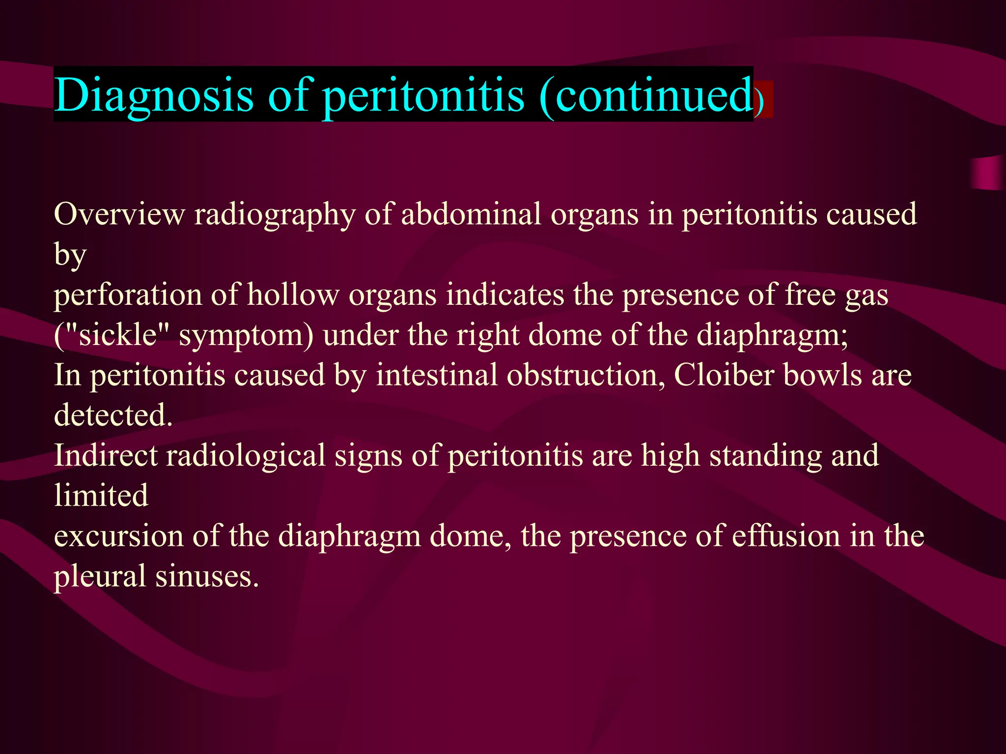 Peritonitis (1).ppt or inflammation of peritoneum | PPT