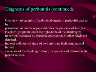 Peritonitis (1).ppt or inflammation of peritoneum | PPT