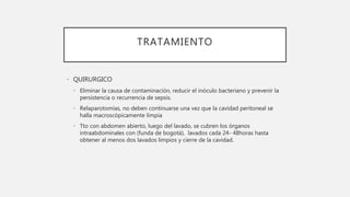peritonitis primaria, secundaria y terciaria | PDF