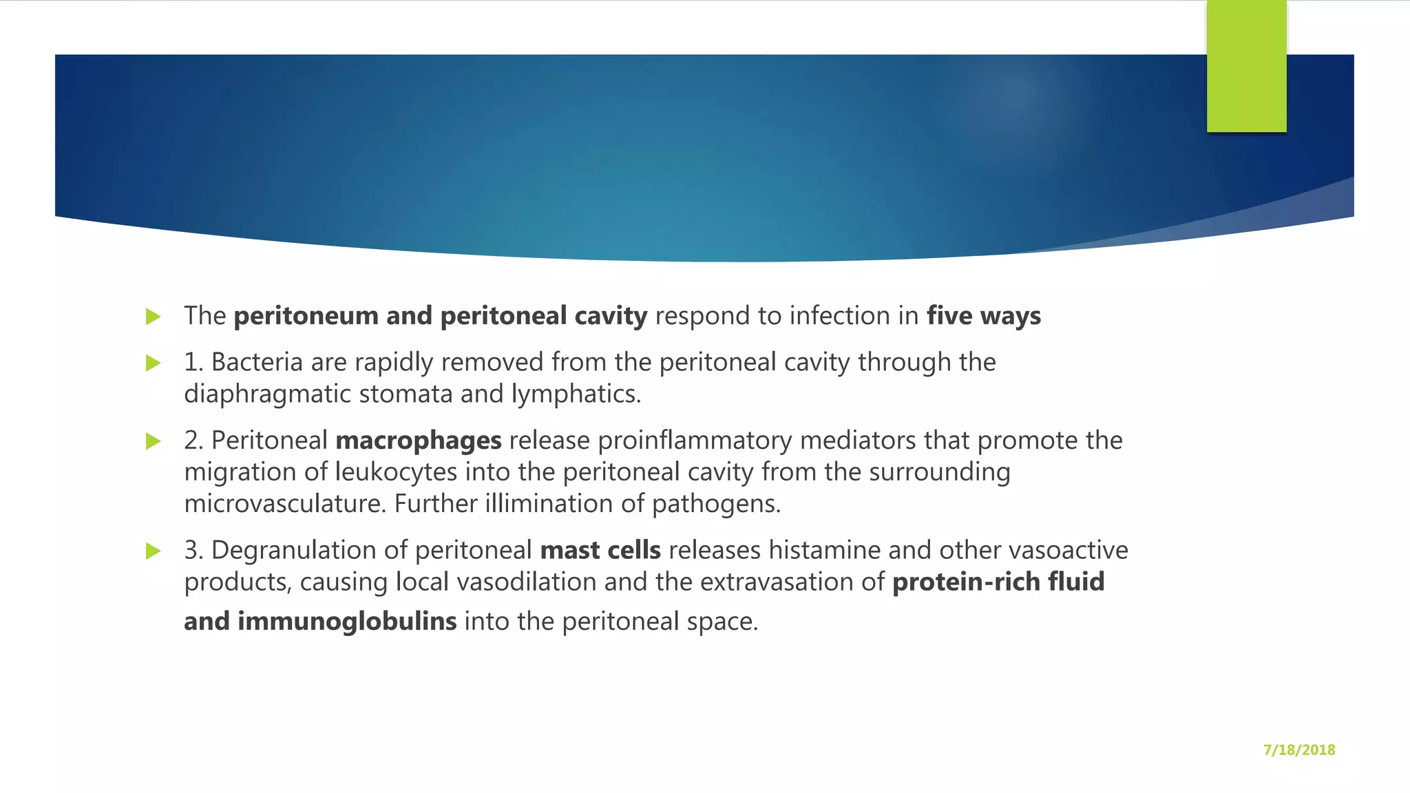 Peritonitis and intra abdominal abscess | PPTX