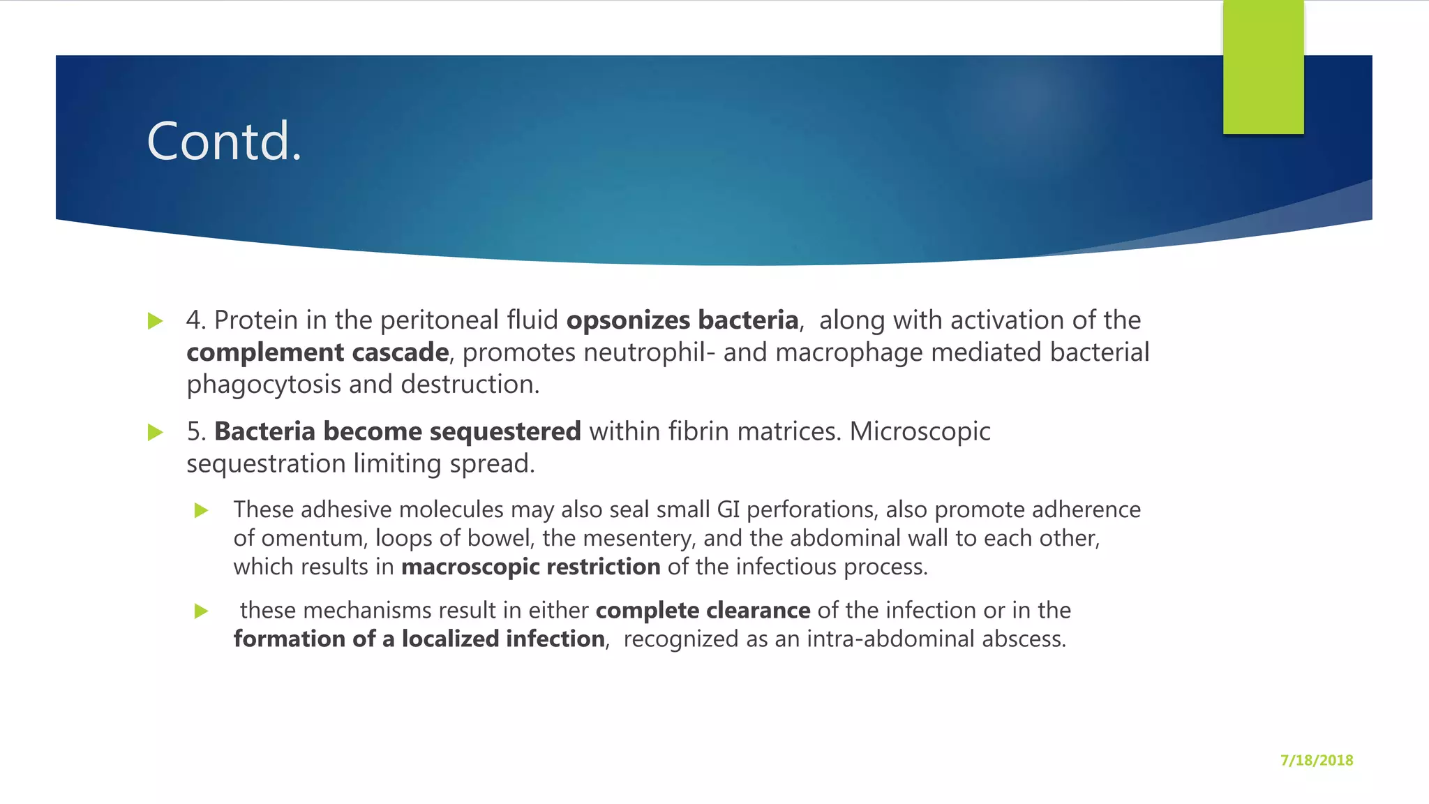 Peritonitis and intra abdominal abscess | PPTX