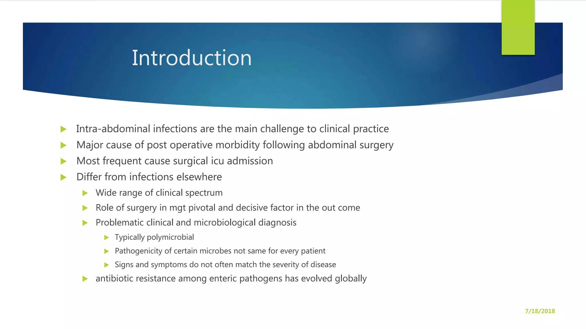 Peritonitis and intra abdominal abscess | PPTX
