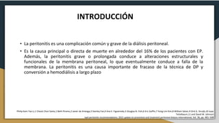 Peritonitis asociada ala Dialisis Peritoneal .pptx
