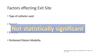 Peritonitis, exit site care, catheter related infection | PPTX