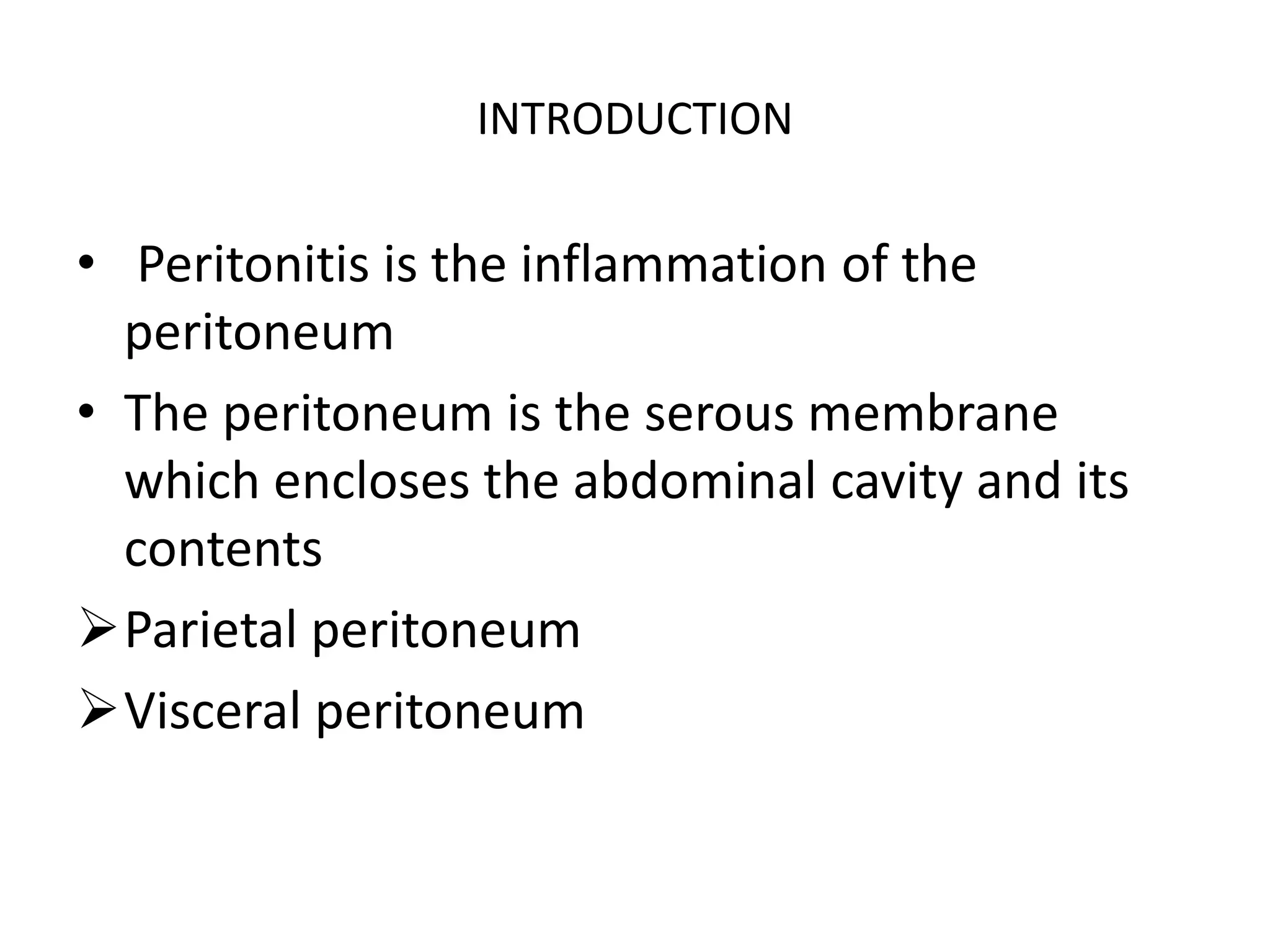 Peritonitis Rochi sfuchas | PPTX
