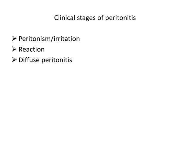 Peritonitis Rochi sfuchas | PPTX