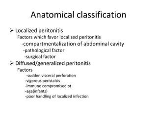 Peritonitis Rochi sfuchas | PPT | Free Download