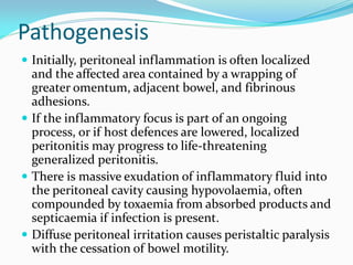 Peritonitis (lecture mogilevec e.v | PDF