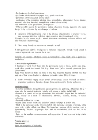 Peritonitis | DOCX