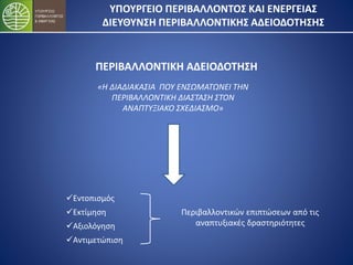 Περιβαλλοντική Αδειοδότηση | PPTX
