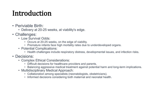 PERIVIABLE BABIES.pptx | Pregnancy | Reproductive Health