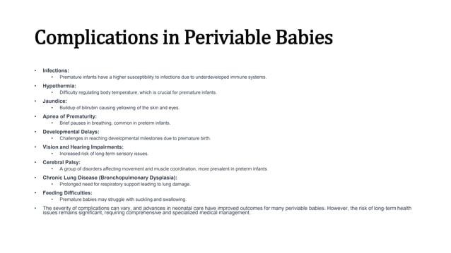 PERIVIABLE BABIES.pptx | Pregnancy | Reproductive Health