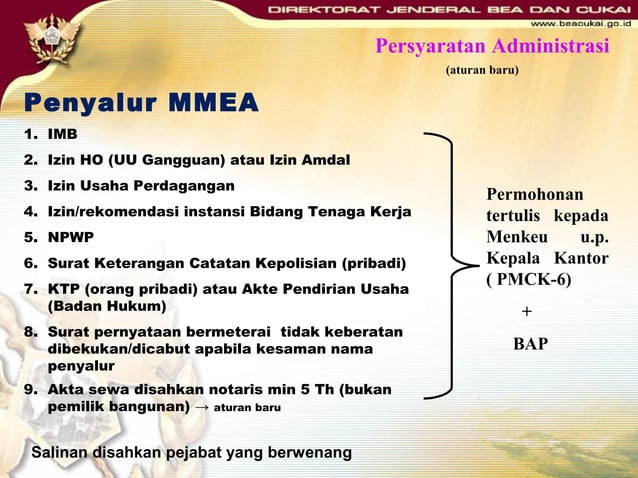Perizinan mmea2 | PPT