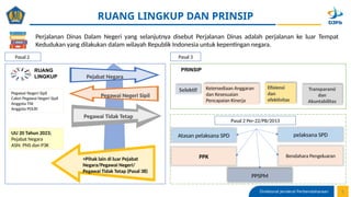 peraturan perjalananan dinas luar dan dalam negeri 2024 | PPT