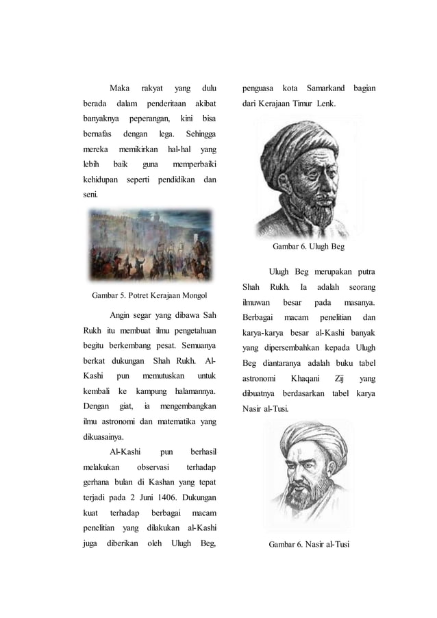 Perjalanan hidup ghiyatthuddin jamshid mas`ud al kasyi (atau al kashi) | PDF
