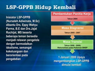 Perjalanan lsp gppb | PPTX