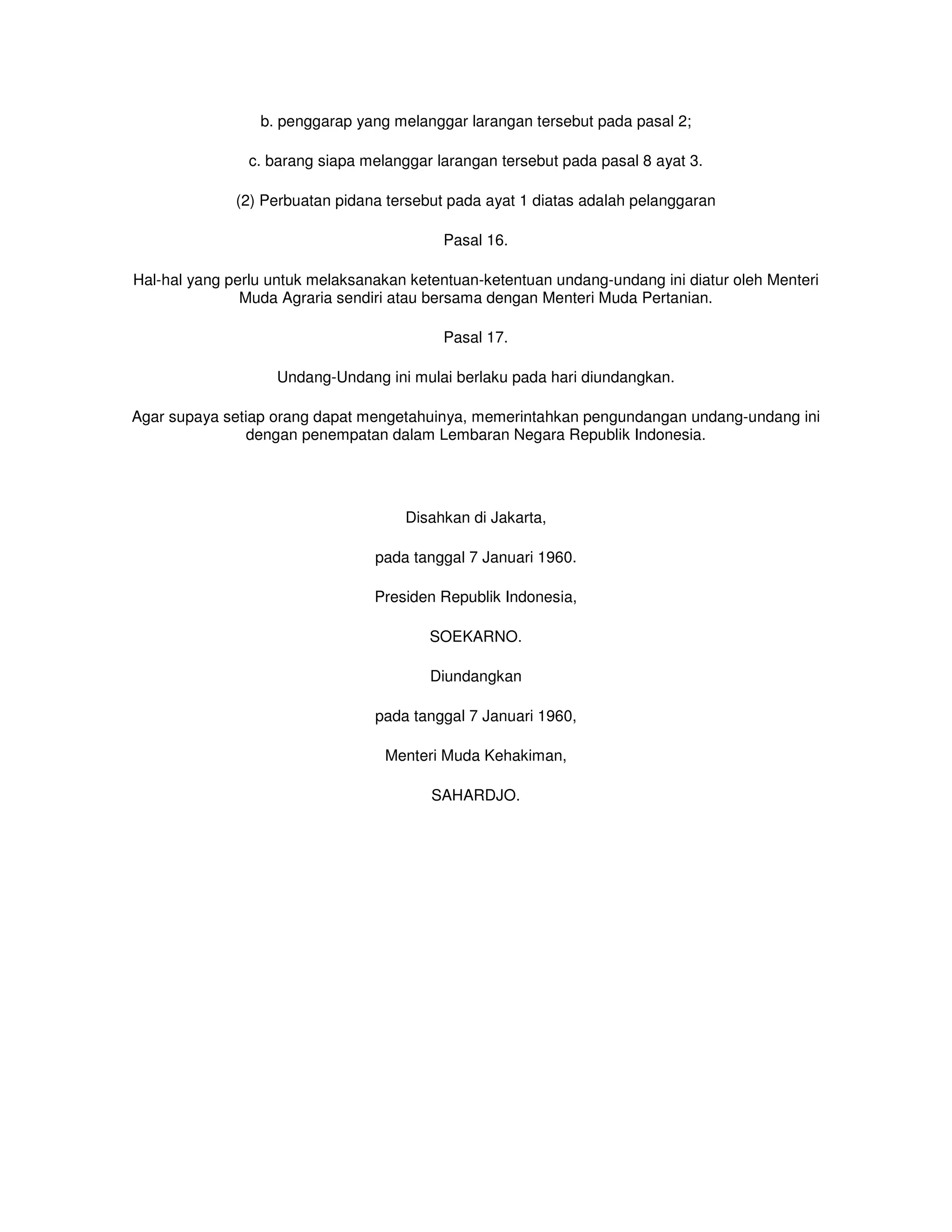 Perjanjian bagi hasil_(uu_2_thn_1960)_2 | PDF