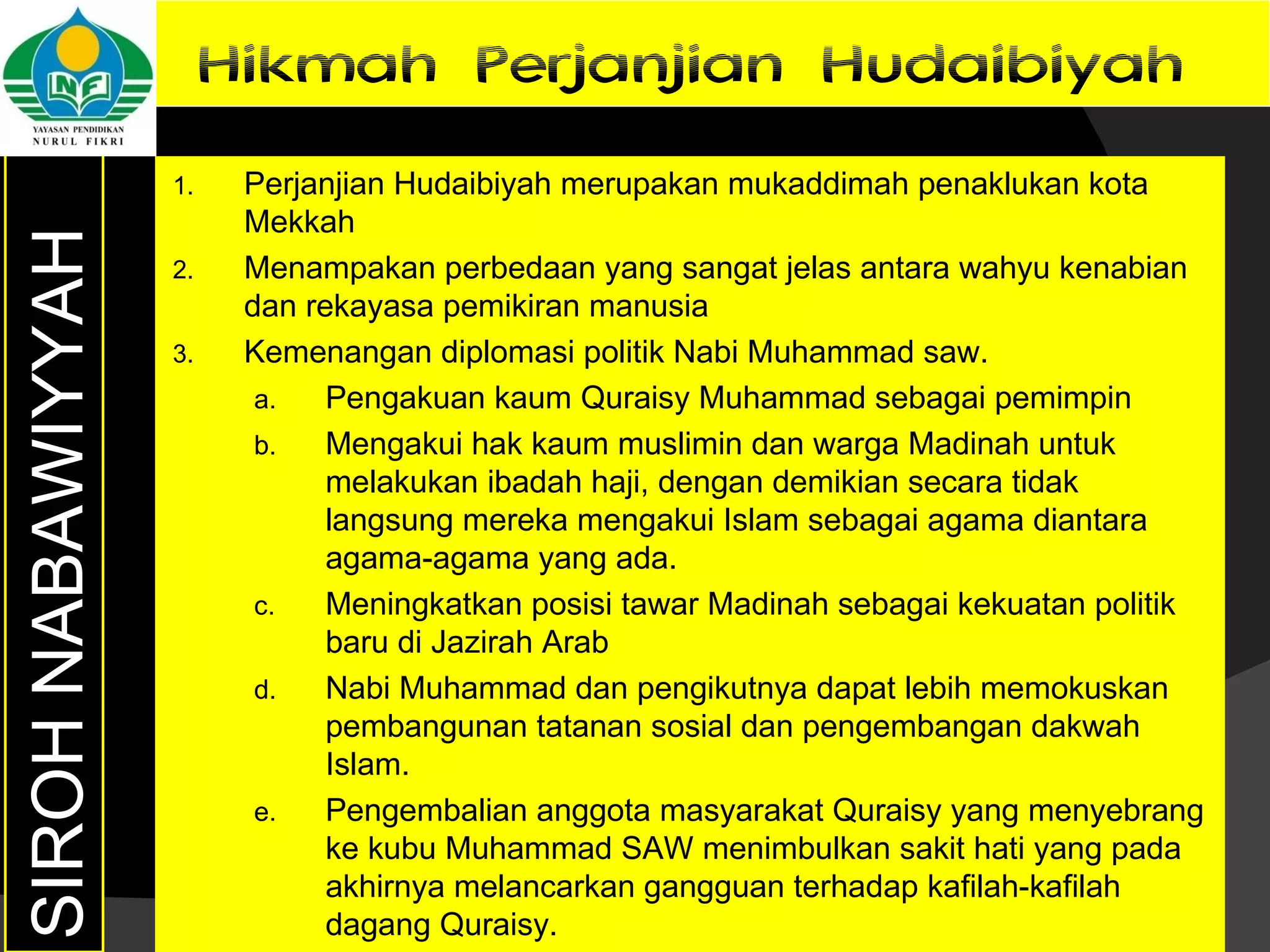 Perjanjian hudaibiyah | PPT