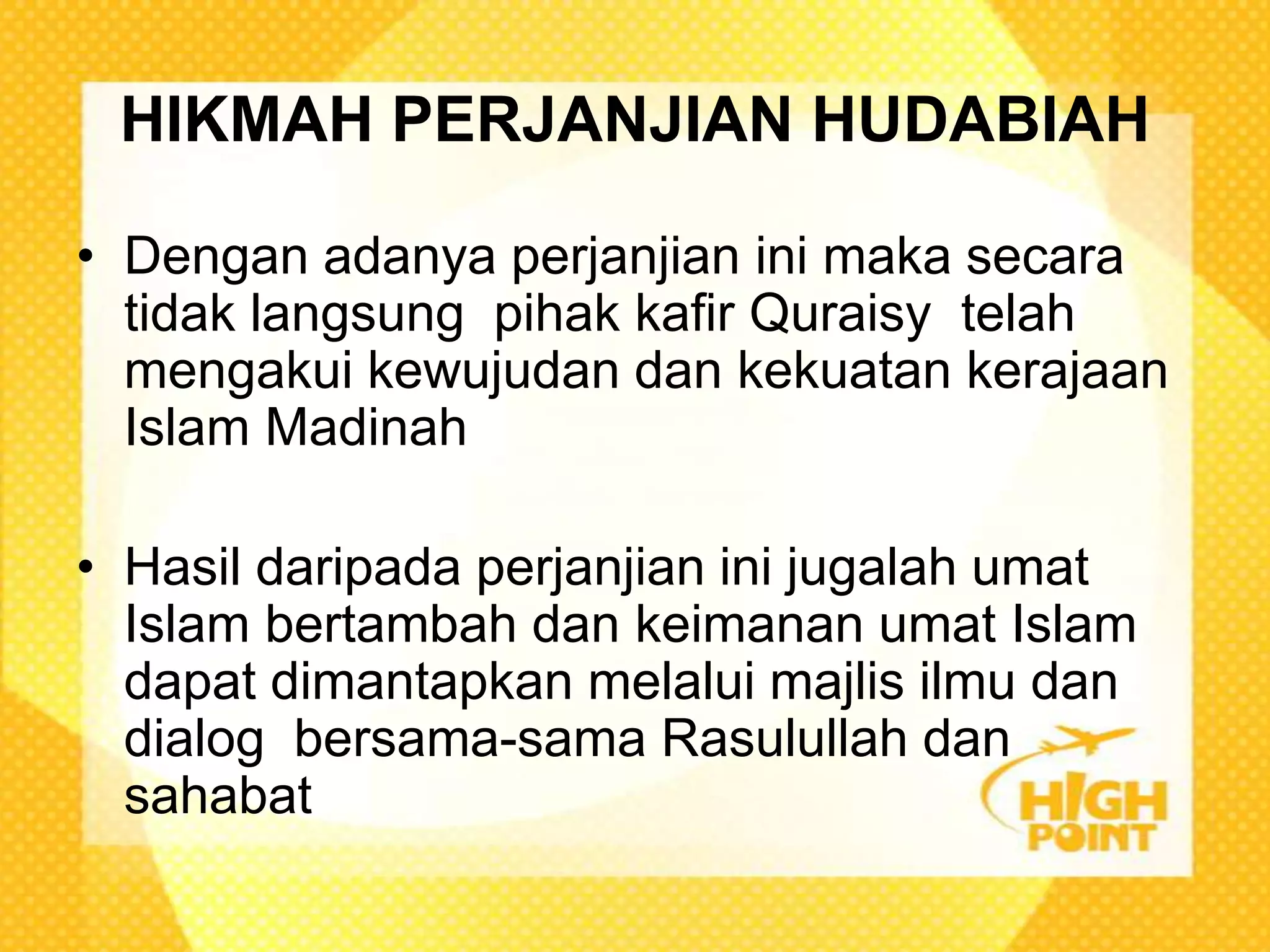 Perjanjian Hudaibiyah | PPTX