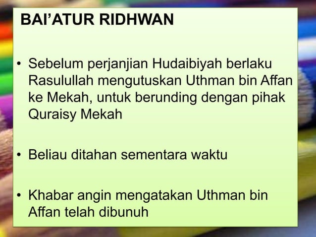 Perjanjian Hudaibiyah | PPTX