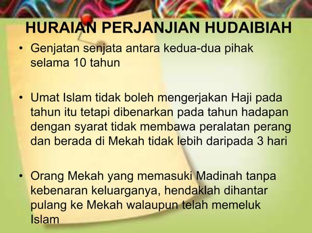 Perjanjian Hudaibiyah | PPTX