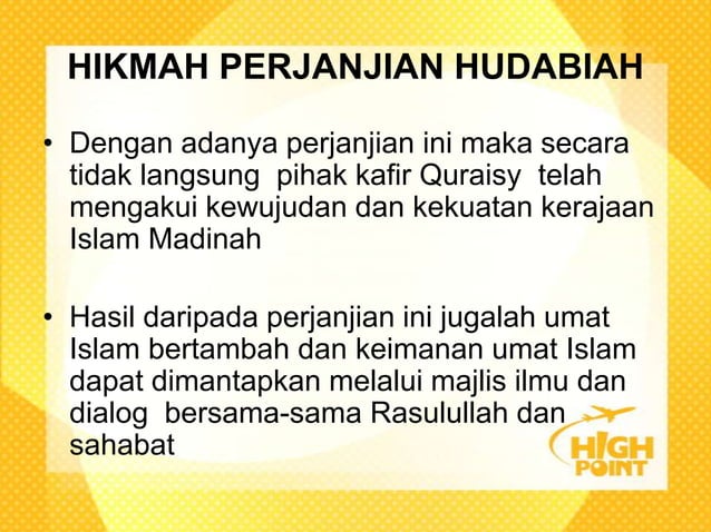 Perjanjian Hudaibiyah | PPTX