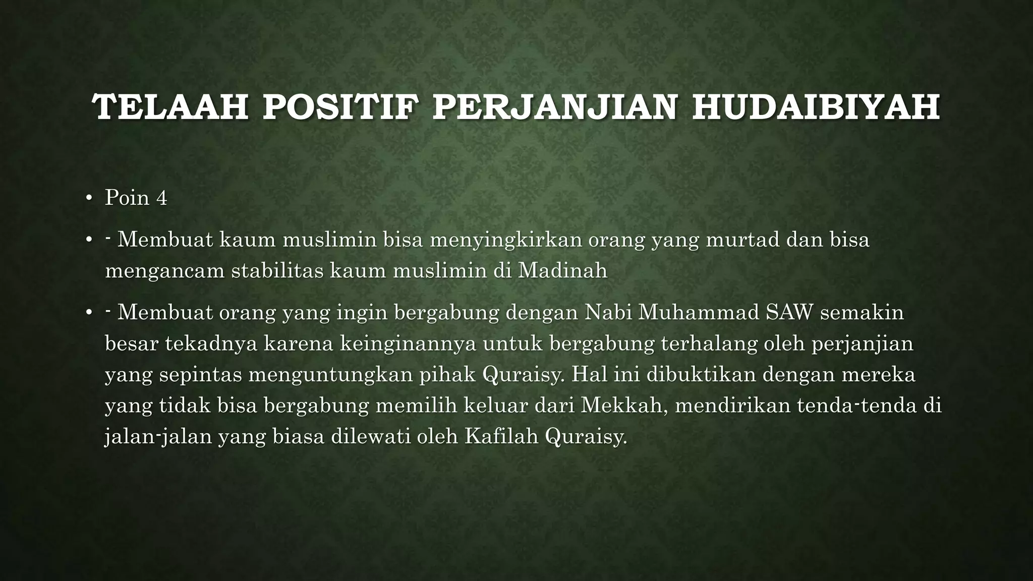 Perjanjian hudaibiyah | PPTX
