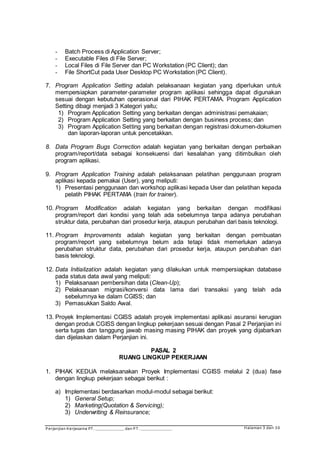 Contoh Perjanjian Kerjasama Implementasi Care General Insurance System ...