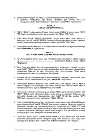 Contoh Perjanjian Kerjasama Implementasi Care General Insurance System ...
