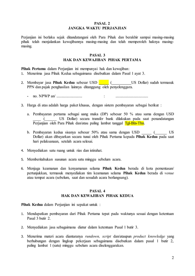 Contoh Kontrak Kerja Artis Dan Manajer - vrogue.co Contoh Kontrak Kerja Artis Dan Manajer - vrogue.co