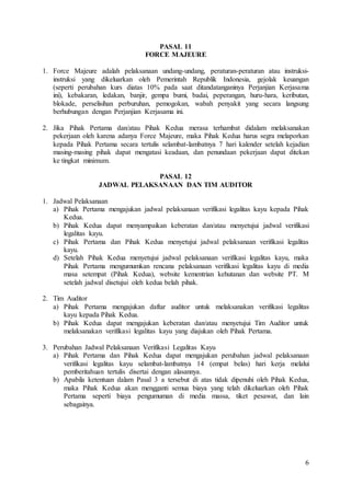 Contoh Perjanjian Kerjasama Sertifikasi Kayu Terbaru (Beli Perjanjian ...
