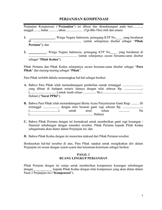 PERJANJIAN KOMPENSASI _CLEAN DRAFT.docx