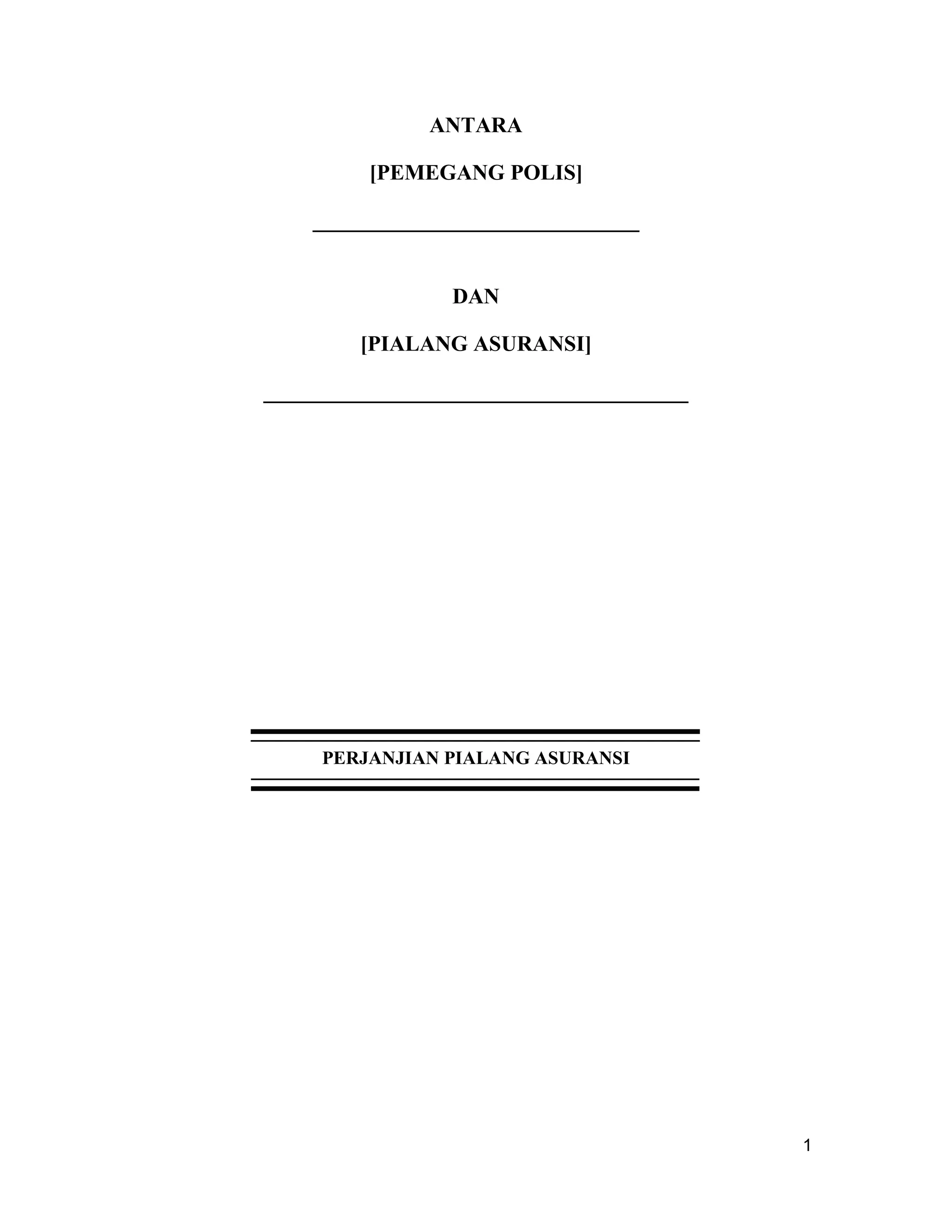 Perjanjian Pialang Broker Asuransi.doc