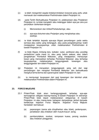 Perjanjian rmt | PDF