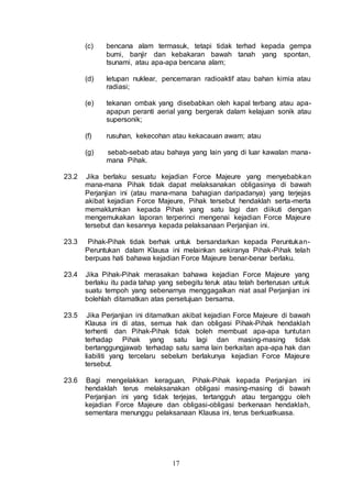 Perjanjian rmt | PDF