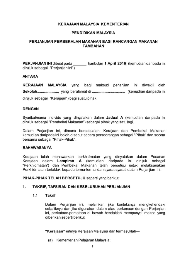 Perjanjian rmt | PDF