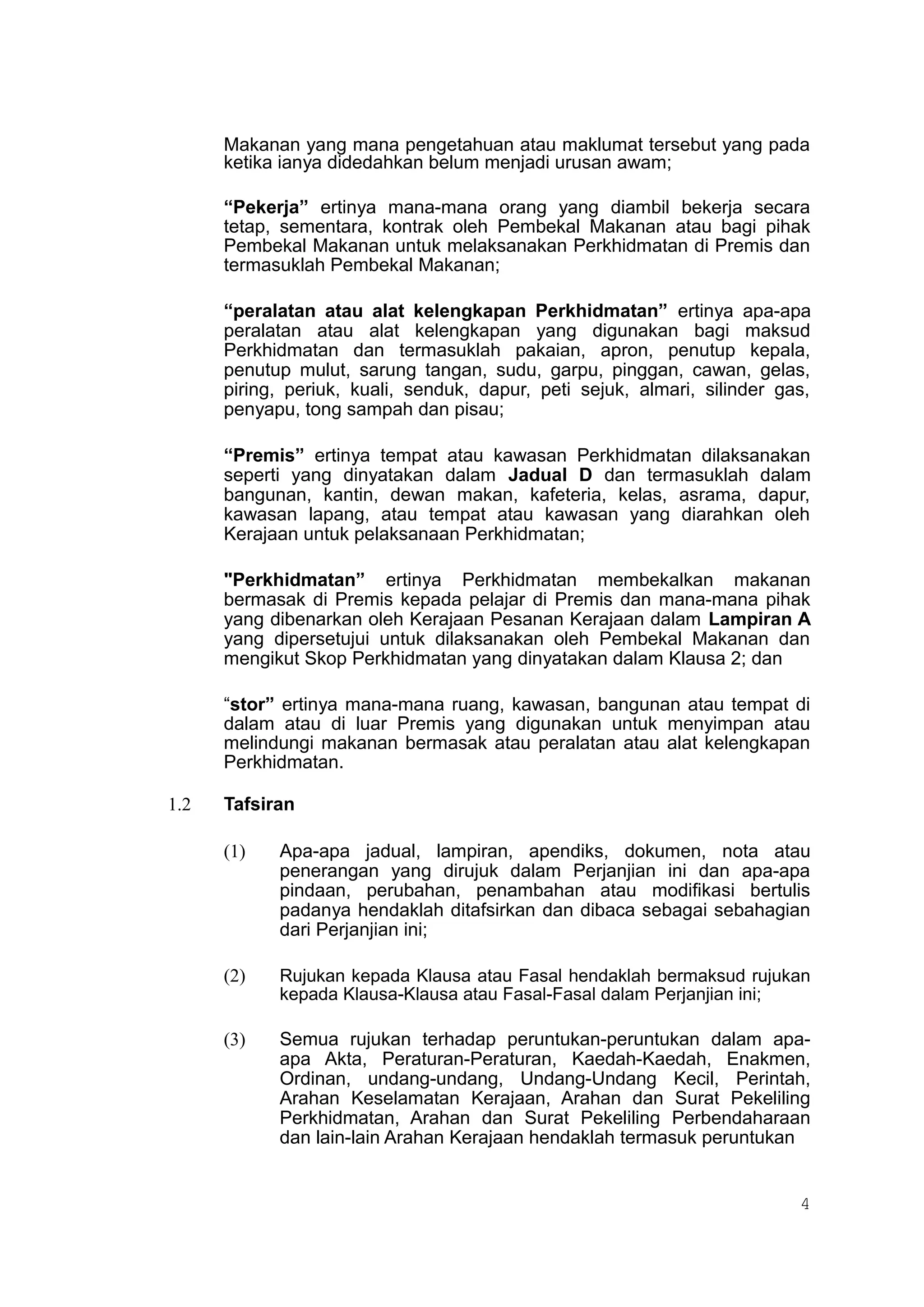 Contoh Perjanjian RMT sekolah rendah | RTF