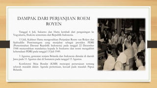 Perjanjian Roem Royen, Materi Sejarah Indonesia | PPTX