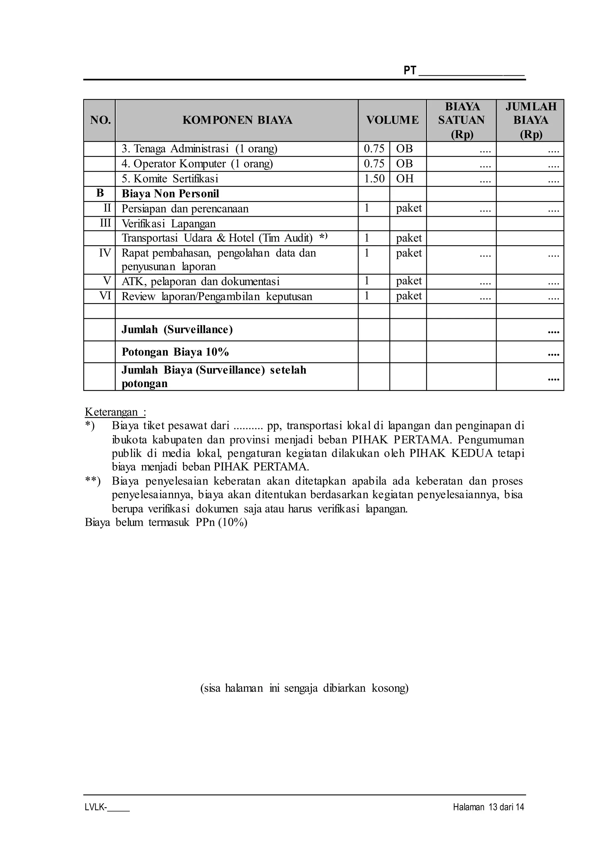 Contoh Perjanjian Sertifikasi Legalitas Kayu Terbaru (Beli Kontrak, Hub ...