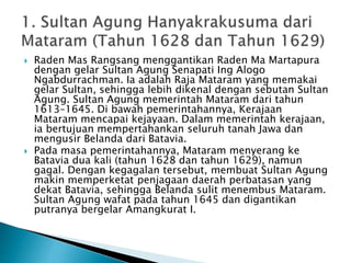 Perjuangan bangsa indonesia melawan penjajah | PPTX